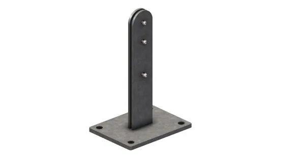 Bolt Down Fence Post Support