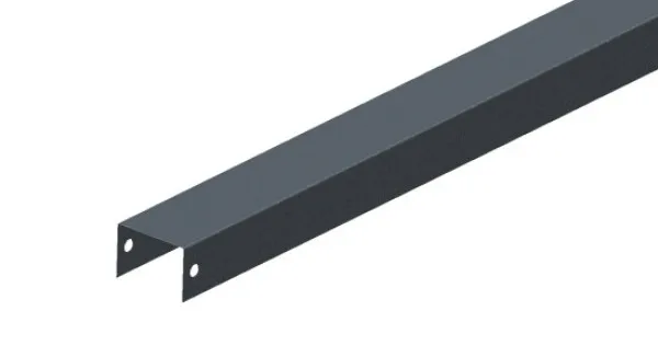 Universal U Channel Fence Post Cover Trim - 2.40m